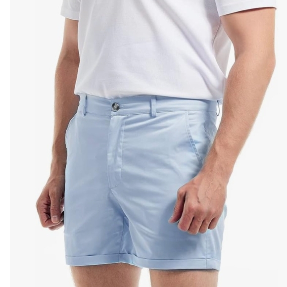aimpact | Shorts | Mens Light Blue Flat Front Aimpact Shorts | Poshmark